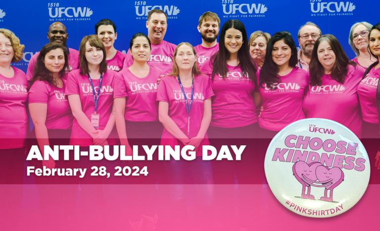 Pink Shirt Day 2024: UFCW 1518 Members Take a Stand Against Bullying in ...